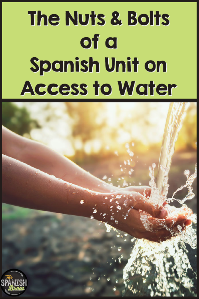 The Nuts and Bolts of a Spanish Unit on Access to Water - The Spanish Brew