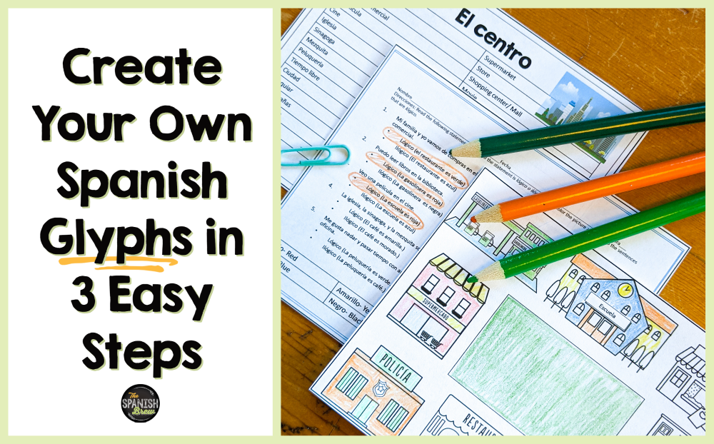 Create Your Own Spanish Glyph Activities in 3 Easy Steps - The Spanish Brew