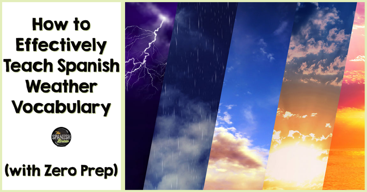 How to Effectively Teach Spanish Weather Vocabulary with Zero Prep ...