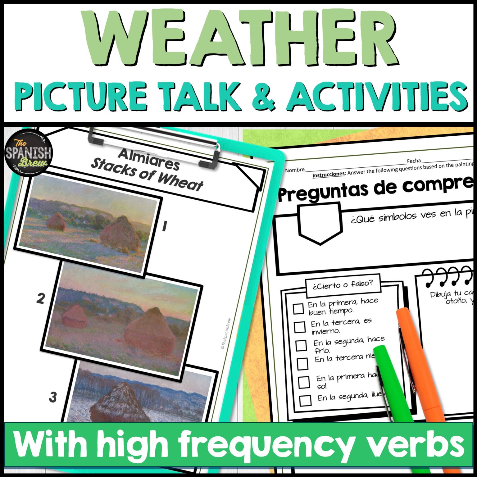 How to Effectively Teach Spanish Weather Vocabulary with Zero Prep ...
