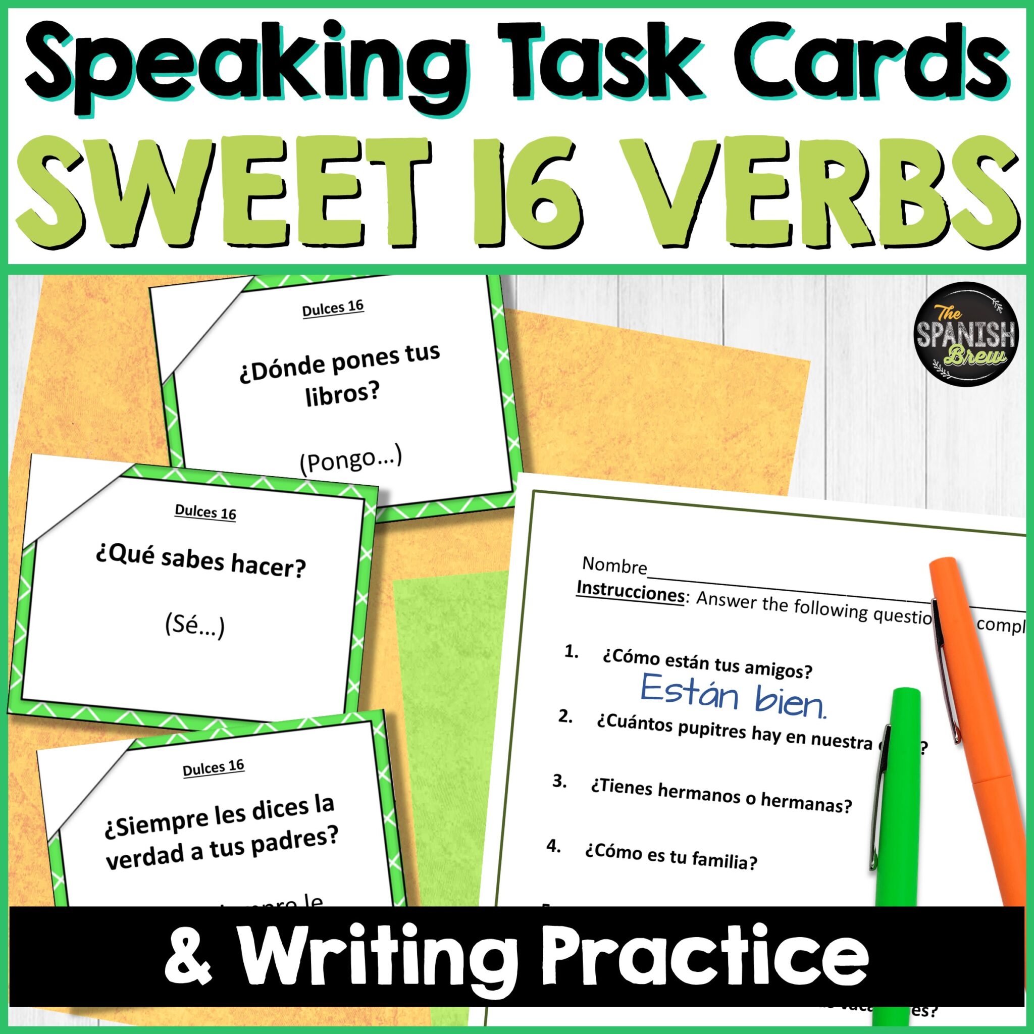 Stay Organized! How to Store Speaking Task Cards - The Spanish Brew