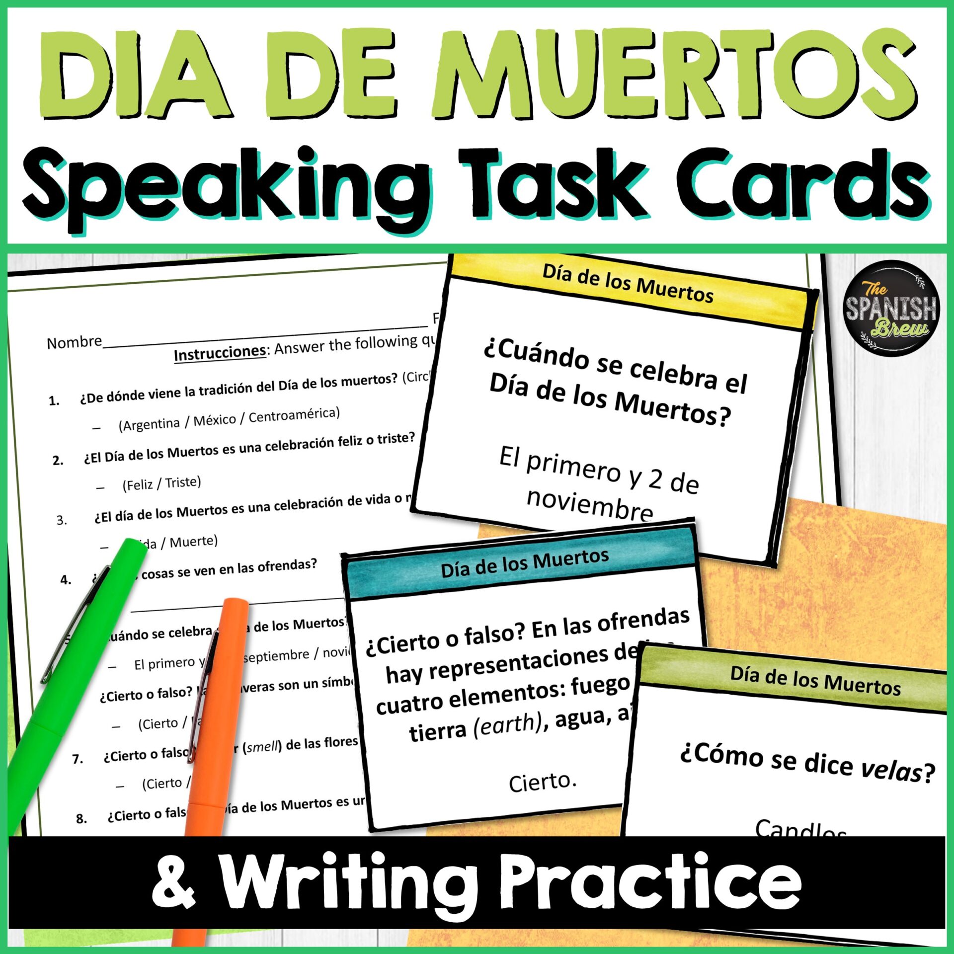 Three Activities to Get your Spanish Students Learning about Día de ...