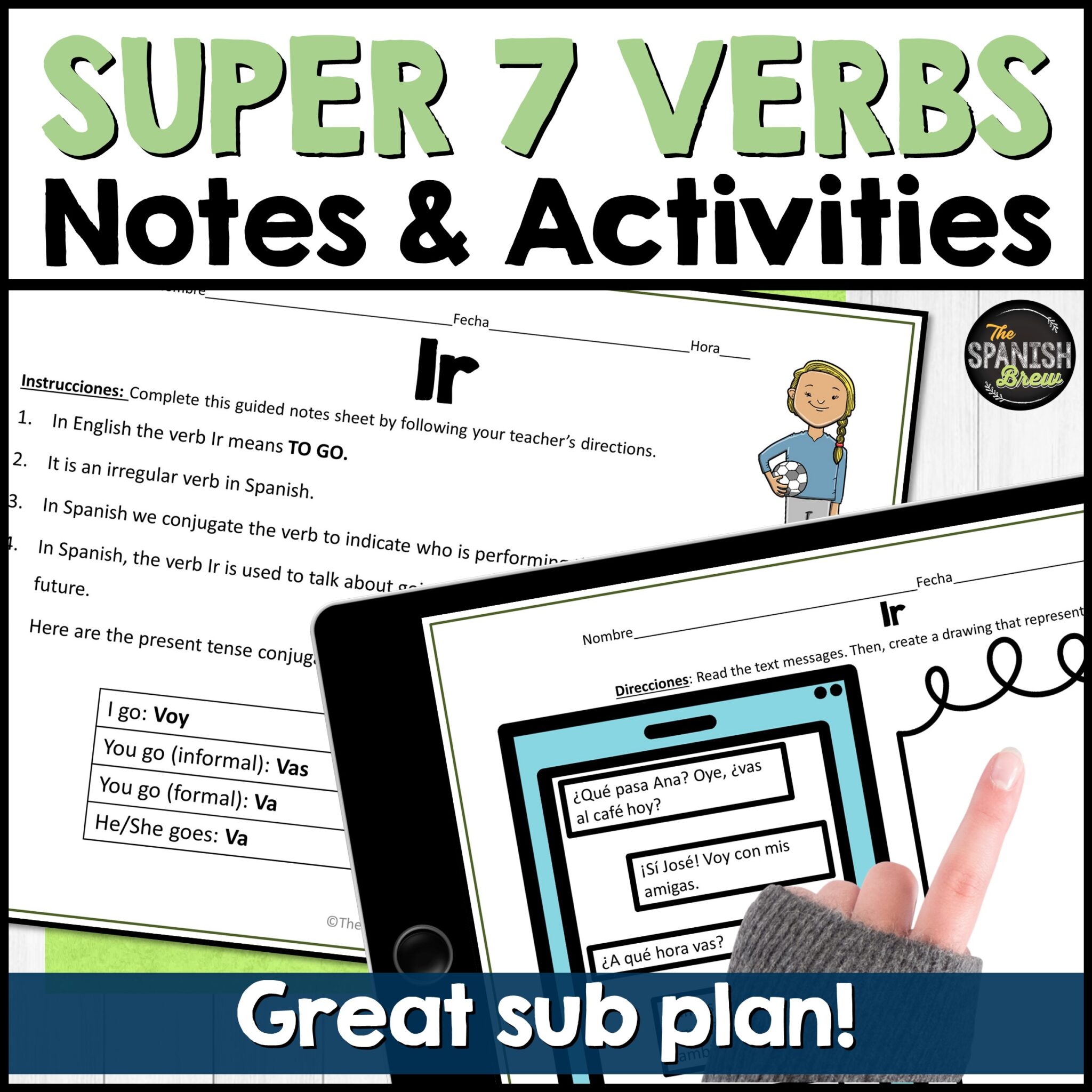 Try These Activities to Teach the Spanish Sweet 16 Verbs - The Spanish Brew