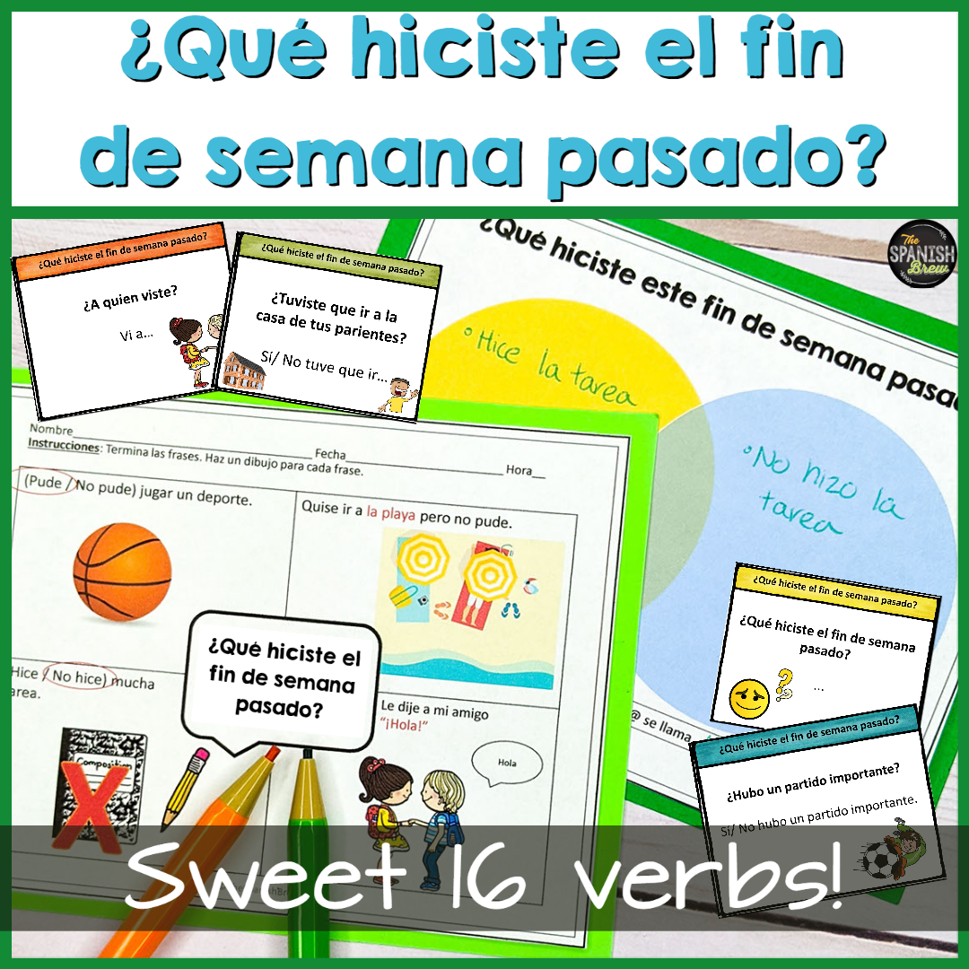Try These Activities to Teach the Spanish Sweet 16 Verbs - The Spanish Brew
