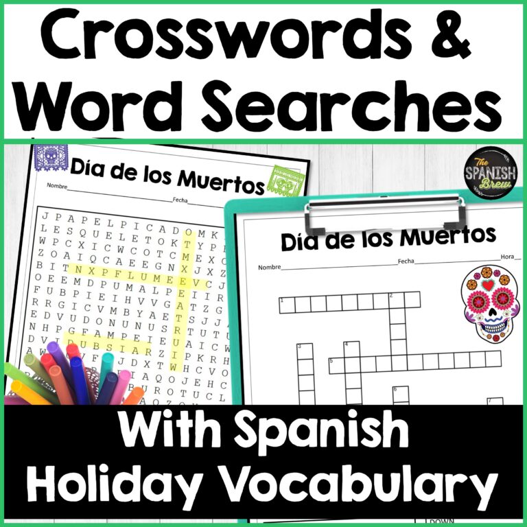 5 Different Ways to Use a Word Search in Spanish Class - The Spanish Brew