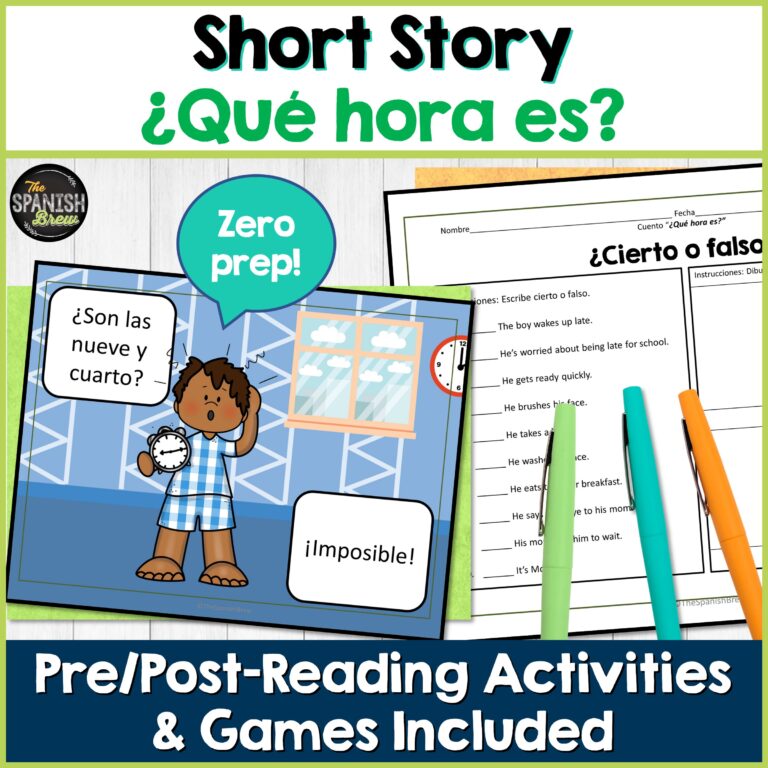 Master Telling Time in Spanish with these Clock Worksheets - The ...