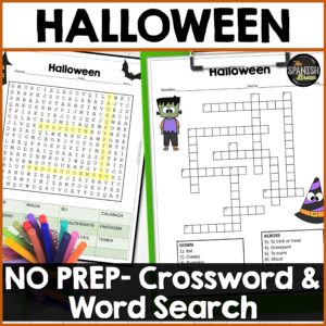 Teaching Spanish Halloween Vocabulary Words in Spanish Class - The ...