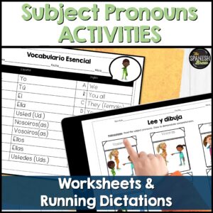 Practice Spanish Subject Pronouns with Fun Worksheets & Activities ...