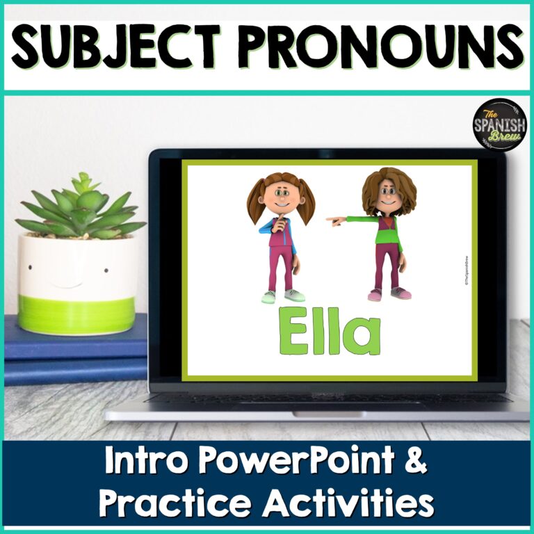 Practice Spanish Subject Pronouns with Fun Worksheets & Activities ...