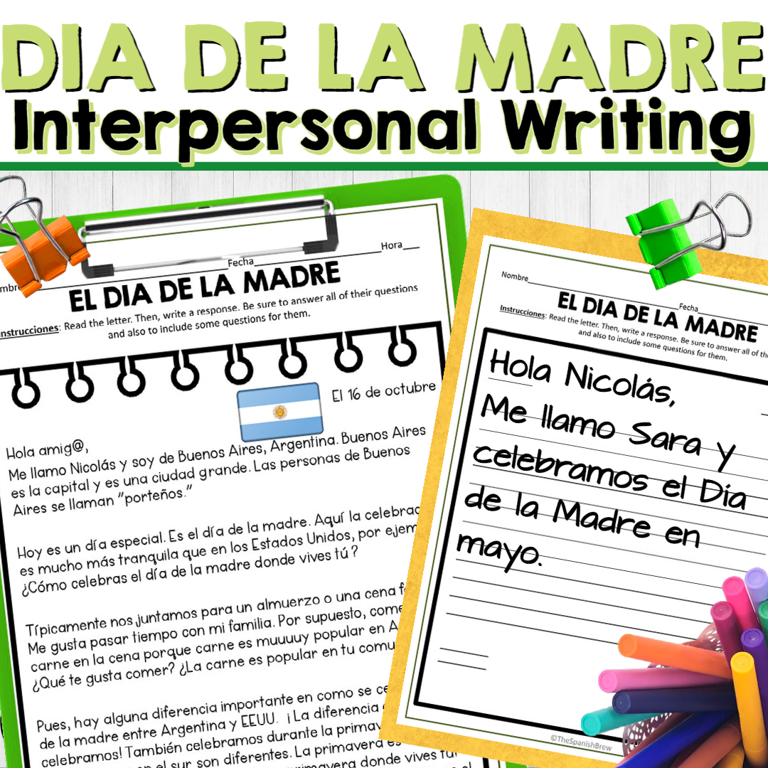 Activities to Celebrate Mother’s Day in Spanish Class - The Spanish Brew
