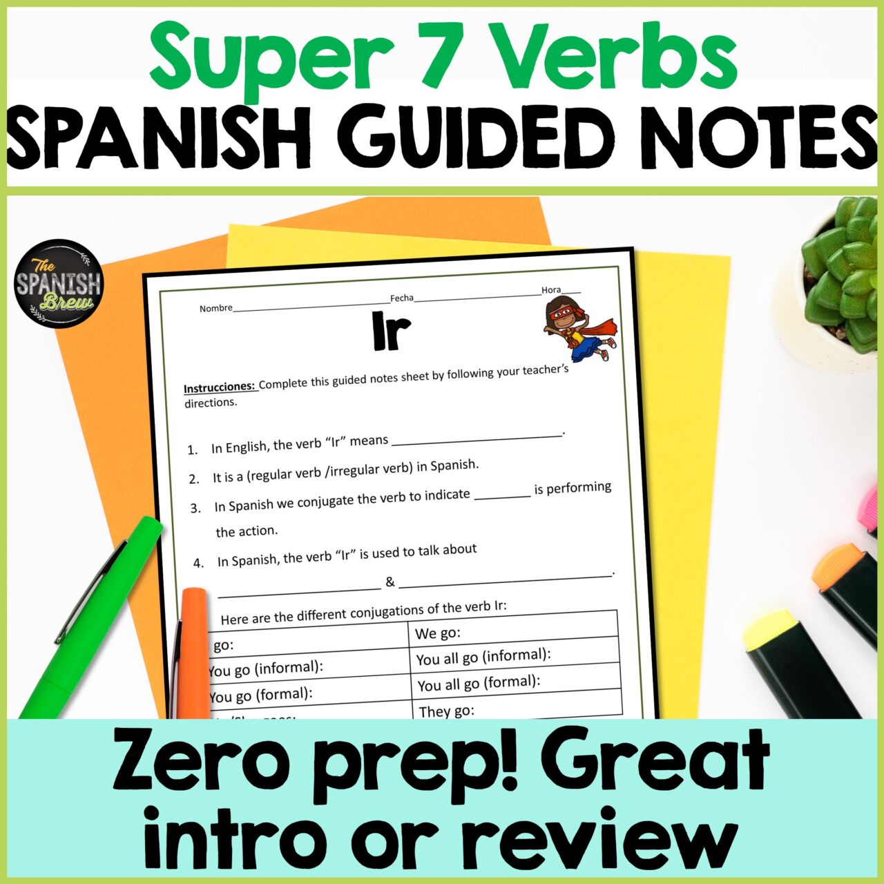 Practice the Common Spanish Sweet 16 Verbs Now - The Spanish Brew