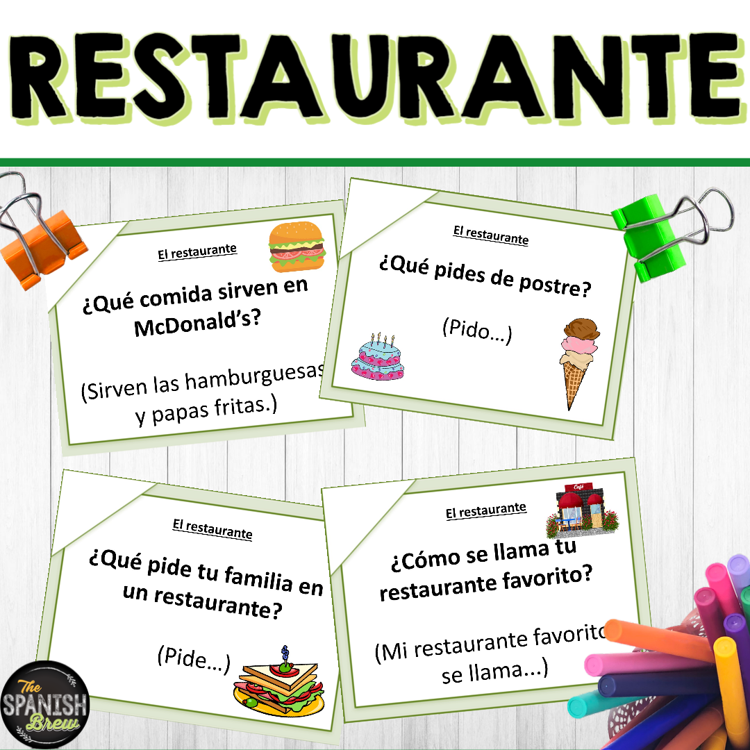 10 Fun Activities for Teaching Spanish Food Vocabulary - The Spanish Brew